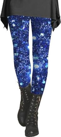 Generic Leggings à paillettes pour femme, pantalon scintillant, pantalon décontracté imprimé à paillettes, pantalon long tendance et extensible, leggings conf