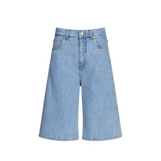 Coperni Bermuda droit aspect jean en coton