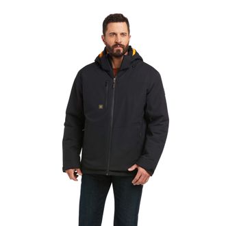 Ariat Mens Rebar Storm Fighter 2.0 Waterproof Jacket Long Sleeve in Black, Size X-Small, by Ariat