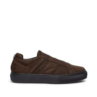 Fabi Baskets Slip-On Marron Fonc&eacute; - Homme - Chaussures - Brun - Taille: 42 EU