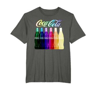 Coca Cola Ware Coca Cola Rainbow Multi Flaschen T-Shirt