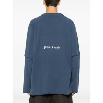 Palm Angels Venice Beach Graphic Sweatshirt - Blue