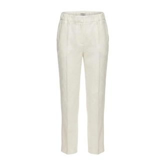 Brunello Cucinelli Pantalon slim - Femme - Pantalons - Beige - Taille: 36 FR