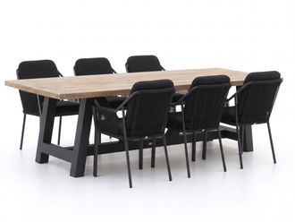 Tierra Outdoor Liv/Bresimo 260 cm Gartenm&ouml;bel-Set 7-teilig stapelbar