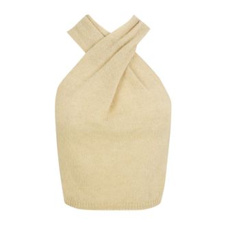Cortana Lux- top halter de punto marfil- - Femme - Tops - Beige - Taille: 34 FR