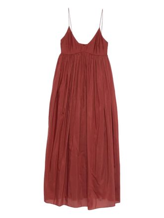 Matteau robe Voluminous Bralette &agrave; coupe mi-longue - Marron