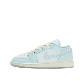 Nike Jordan Femme, Chaussures, Bleu, Taille: 36 1/2 EU Air Jordan 1 Low SE GS Glacier Blue