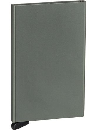 Secrid Card Protector Earth Grey Kartenetui aus Aluminium f&uuml;r 4 Karten mit oder 6 Karten ohne Pr&auml;gung, Ma&szlig;e: 10,2 x 6,3 x 0,8 cm, C-Earth Grey