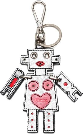 Prada porte-clés robot heart (2015-2025) - Argent