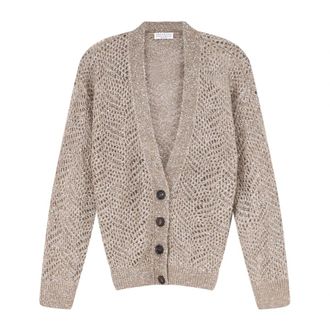Brunello Cucinelli Cardigan - - Knitwear - Damen - Braun - XL