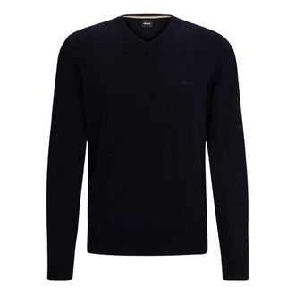 HUGO BOSS V-neck Strickware - - Knitwear - Herren - Blau - S