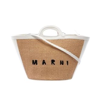 Marni Sac cabas en raffia Pre-owned - Femme - Pre-owned - Beige - Taille: ONE Size