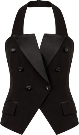 Twinset Femme, Tops, Noir, Taille: 36 FR Actitude Gilet