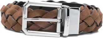 Etro Homme, Accessoires, Brun, Taille: 100 CM Braided Reversible Suede Belt
