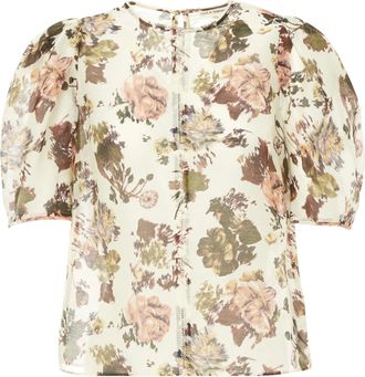 Ulla Johnson Blouse Lise Organza Coton et Soie Ulla Johnson