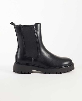 Glamorous bottines chunky noires