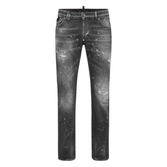 Philipp Plein Homme, Jeans, Gris, Taille: W32 Jean Coupe Super Droite 5 Poches
