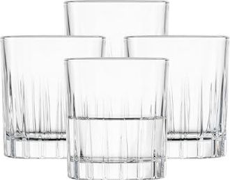 Schott Zwiesel Schnapsglas Stage (4er-Set), zeitlose Shotbecher für Schnaps mit Relieff, spülmaschinenfeste Tritan-Kristallgläser (Art.-Nr. 123933)