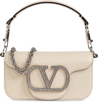 Valentino Garavani Schultertasche - Creme