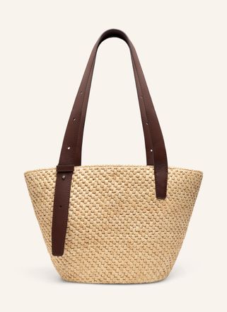 LI&Eacute; STUDIO Schultertasche Bianca Raffia Small beige