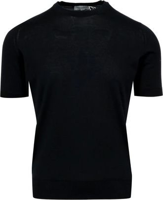 John Smedley Homme, Pulls, Noir, Taille: XL Kempton T-Shirt