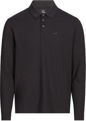 A|X Armani Exchange Polo &agrave; manches longues en coton