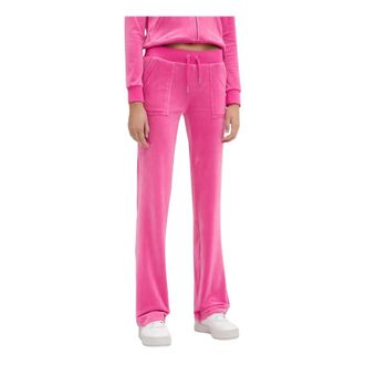 Juicy Couture Pantalon de jogging classique en velours Del Ray - Femme - Pantalons - Rose - Taille: 42 FR