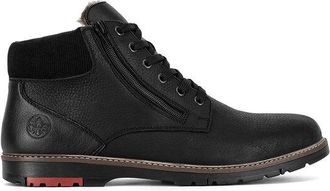 Rieker Schn&uuml;rschuhe 10503-00 Schwarz