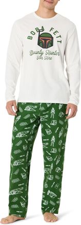 Amazon Essentials Herren Schlafanzug-Schlaf-Sets Flanell, Boba Fett, XXL