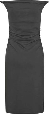 Sams&oslash;e & Sams&oslash;e Femme, Robes, Gris, Taille: 36 FR Robe Mini en Jersey Sans Manches