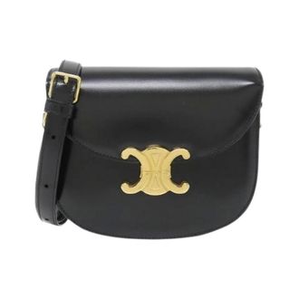Celine Pre-owned Buzas Claire Calf Shoulder Bag - Femme - Pre-owned - Noir - Taille: ONE Size