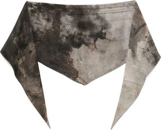 Ziggy Chen foulard en soie - Gris