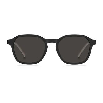 Tommy Hilfiger unisex, Accessoires, Noir, Taille: ONE Size Lunettes de soleil g&eacute;om&eacute;triques audacieuses