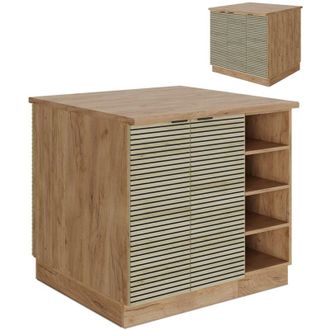 Vicco lot de cuisine Fame-Line, Panneau en ch&ecirc;ne, 90cm sans plan de travail