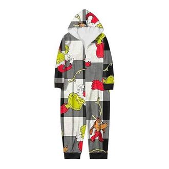 Generic Le Grinch Pyjama Noel Famille De Grinch Hiver Femme Ensemble Garcon Ensembles The Assorti Enfant Adulte Couple Costume Homme Deguisement Bebe Noël Cot