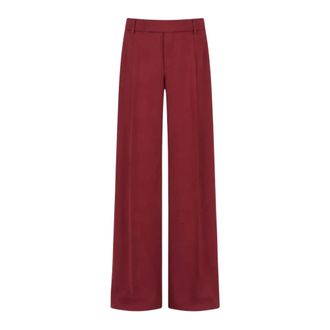 Federica Tosi Pantalon &agrave; passants - Femme - Pantalons - Rouge - Taille: 38 FR