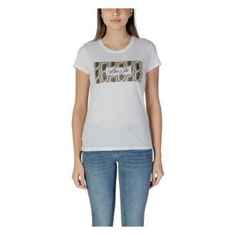 Liu Jo Wei&szlig;es Blumen-T-Shirt - - Tops - Damen - Wei&szlig; - S