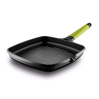 Fundix Castey Fundix 27 x 27 cm Nonstick Cast Aluminium Induction Grill Pan with Kiwi Removable Handle