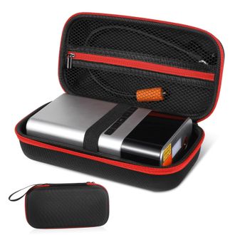 Soimiss Auto Luftpumpentasche Mit Rotem Rei&szlig;verschluss Rei&szlig;festes Oxford Eva Material Kompakte Aufbewahrungsbox F&uuml;r Luftkompressoren Praktische Schutzh&uuml;lle F&uuml;