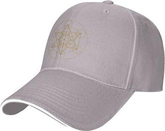 Generic Chapeau De Baseball Le Cube De M&eacute;tatron Chapeau De Sport Anti-Soleil L&eacute;g&egrave;re Casquette Sandwich, pour La Course, Cyclisme, Camping, 55-59cm
