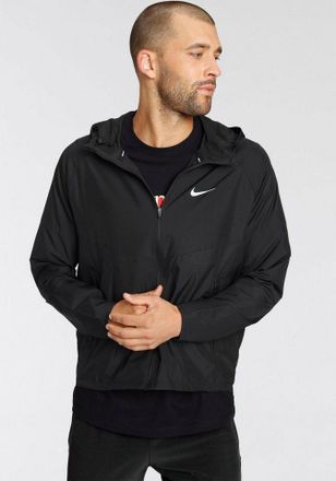 Nike Laufjacke Repel Miler Mens Running Jacket mit Kapuze, wasserabweisend, verstaubares Design, f&uuml;r nasses Wetter
