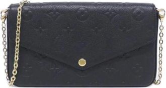 Louis Vuitton Pre-owned Sac bandouli&egrave;re Pochette Felicie Monogram Empreinte - Femme - Pre-owned - Noir - Taille: ONE Size