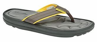 Dunlop Dunlop Tongs en EVA Max pour homme - Pour le sport, la plage, l&eacute;t&eacute;, les vacances, la piscine - Taille 39-46 - Marron - marron noir, 46 EU