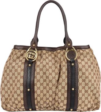 Gucci Crossbody Bags - Gucci GG Monogram Interlocking Handbag - Gr. unisize - in Bunt - für Damen