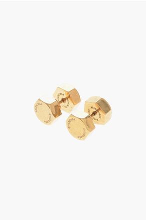 Balenciaga Double-face BOLT Earrings with Gold Finish size Unica