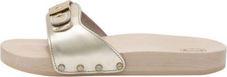 Scholl Damen Pescura Flat Sandale, Platinum Gold, 36 EU