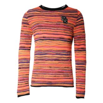 Dolce & Gabbana Multicolor Wolle DGLogo Strickpullover Sweater - - Knitwear - Herren - Mehrfarbig - M