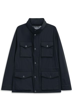 Bugatti Herren &Uuml;bergangsfieldjacket mit Stretch und Stehkragen - Marineblau