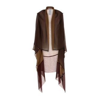 Alberta Ferretti Femme, Blouses et Chemises, Multicolore, Taille: 40 FR Cardigan en mousseline &agrave; col ch&acirc;le