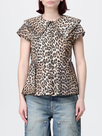 Ganni Chemise GANNI Femme couleur Marron